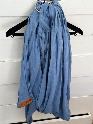 WildBird Wild Bird Ring Sling Baby Carrier Wrap 100% Linen Blue | eBay