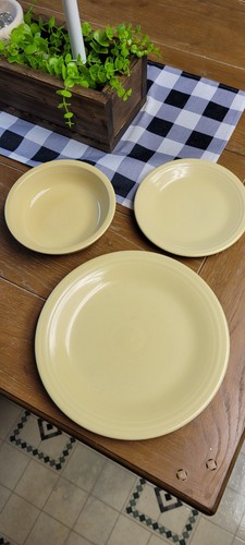 Fiesta Yellow Ceramic Dinnerware Set, Plates and Bowls | eBay
