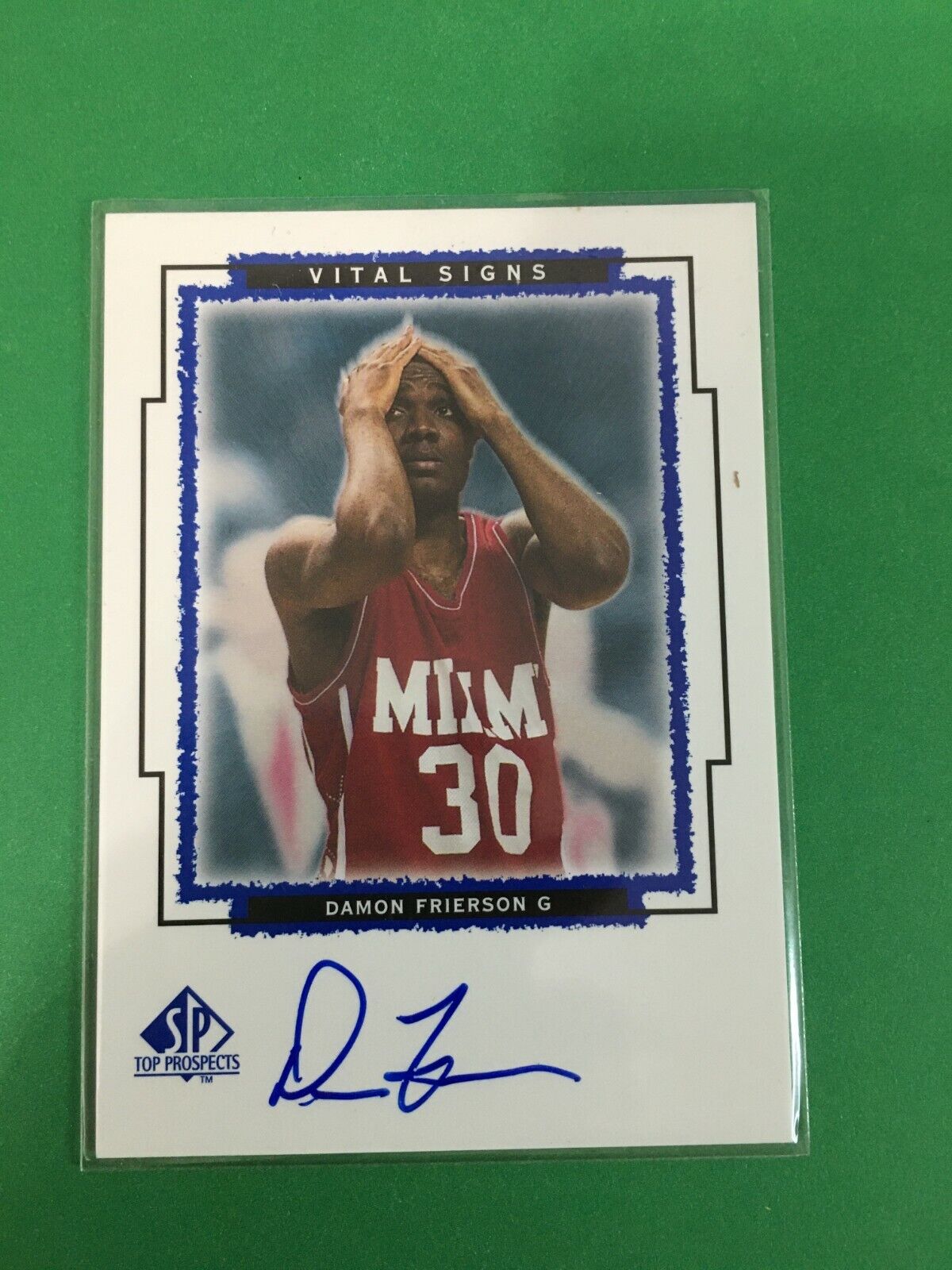 F146,498 1999 SP Top Prospects Vital Signs #DF Damon Frierson AUTO | eBay