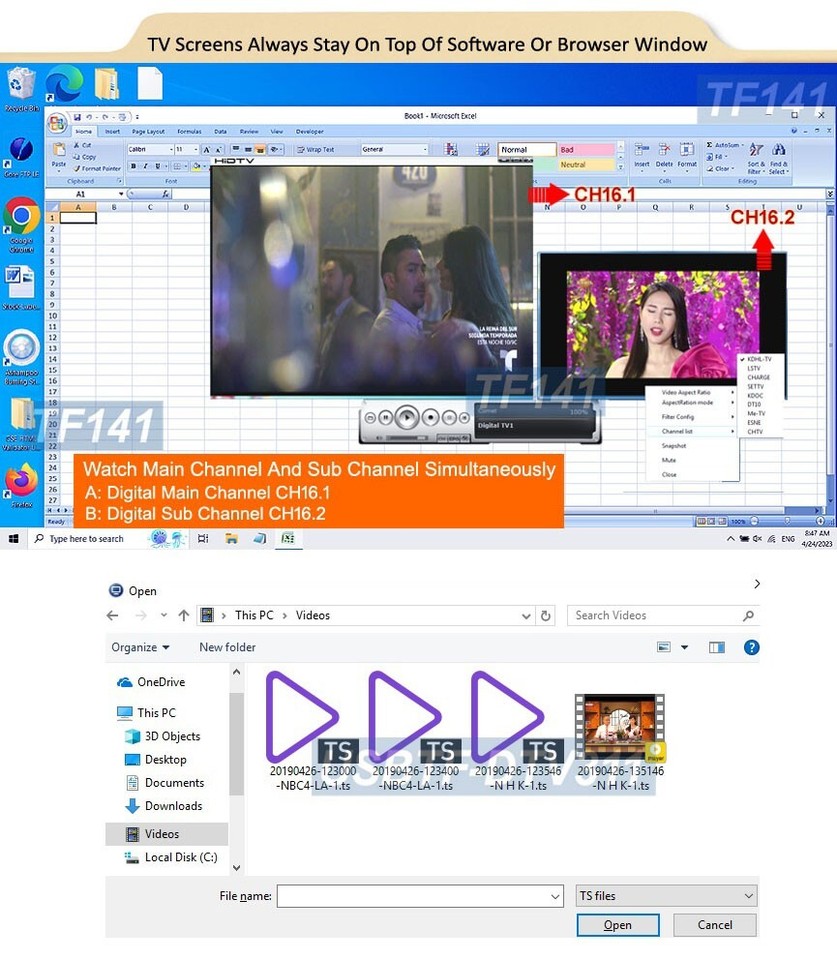 Premium USB Digital ATSC Clear QAM TV Tuner With HD MPEG DVR Recorder ...
