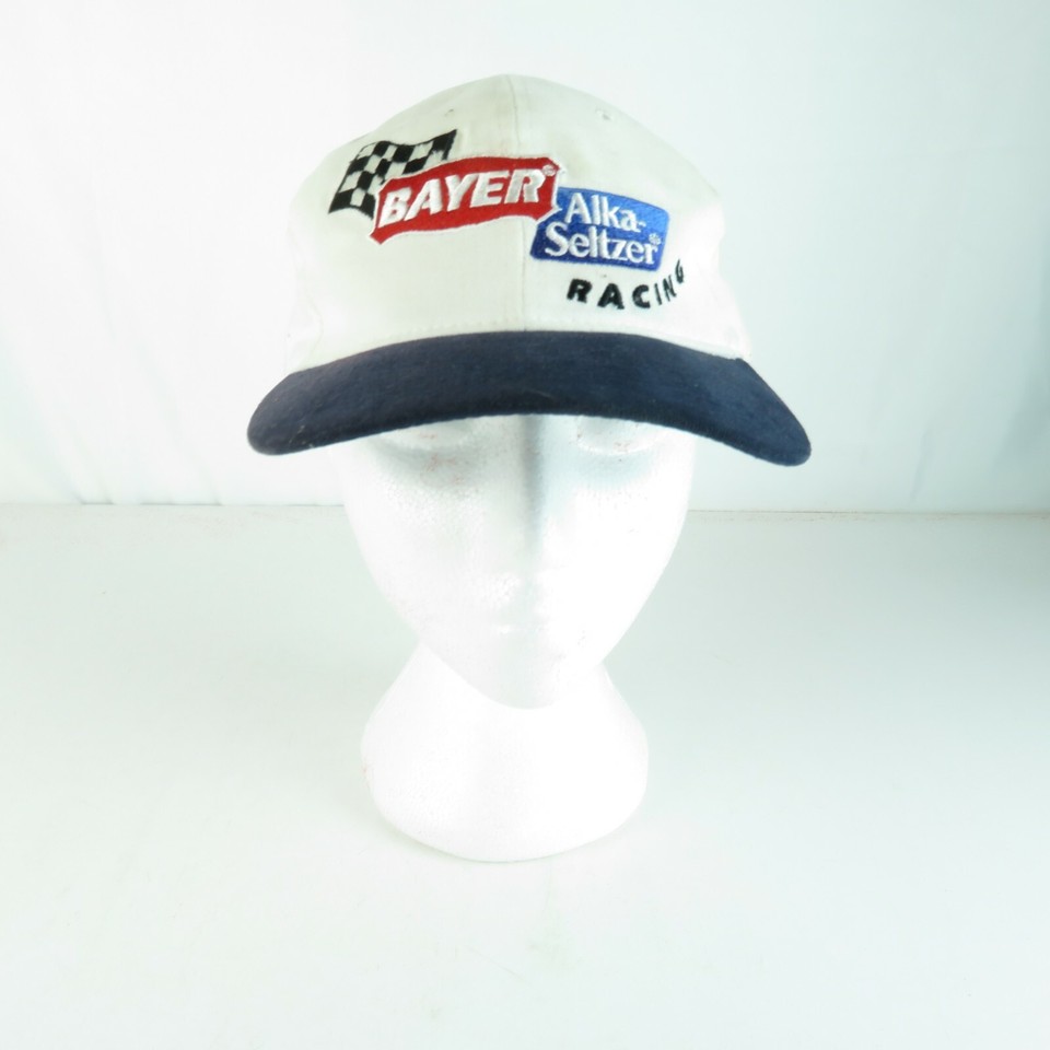 Vintage Snapback Embroidered Hat Cap - Bayer Alka Seltzer Racing ...
