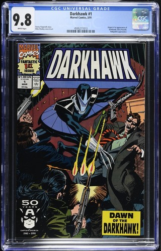 DARKHAWK 1 CGC 9.8 WPGS MARVEL 1991! ORIGIN & 1ST DARKHAWK(CHRIS POWELL ...