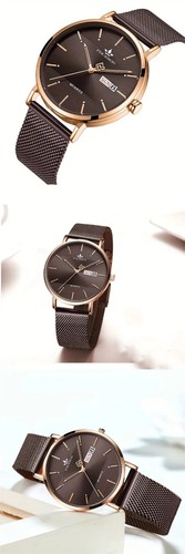 FOURRON Men's Stainless Steel Quartz Watch - Date Function Luminous | eBay