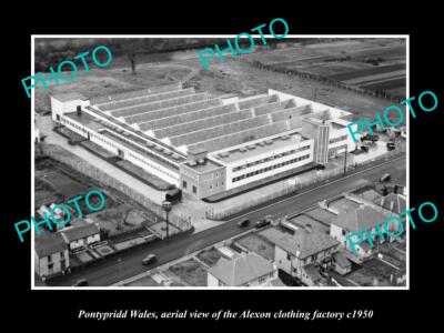 OLD LARGE HISTORIC PHOTO OF PONTYPRIDD WALES THE ALEXON CLOTHES FACTORY ...