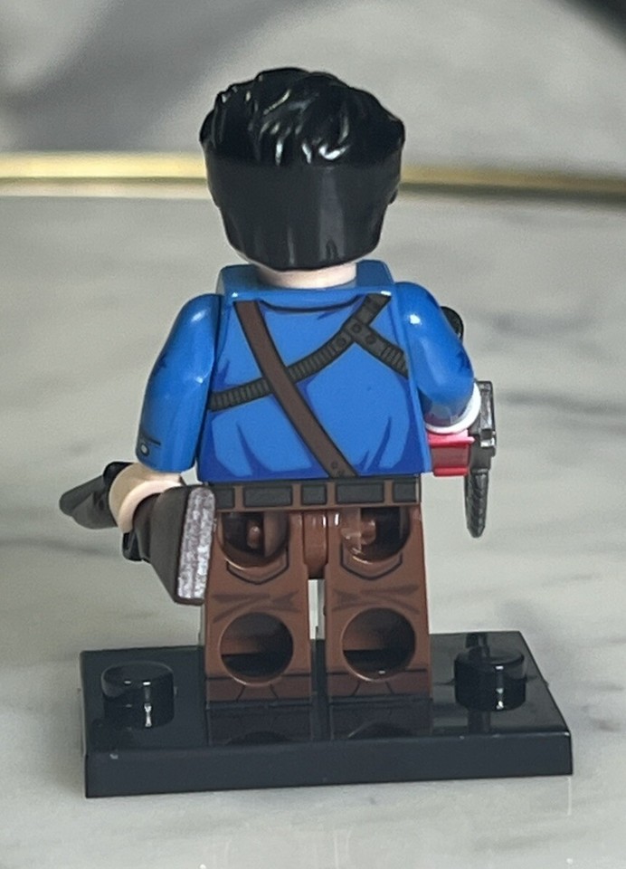 Lego ASH Custom Printed Minifigure Evil Dead Army of Darkness Chainsaw ...