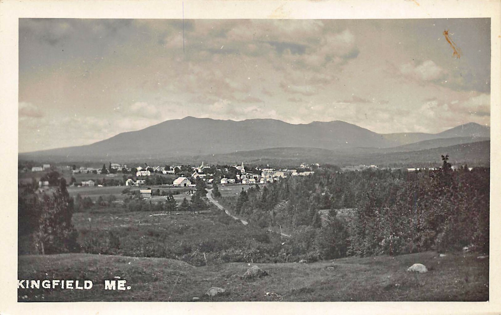 View of Kingfield ME & Mountains Real Photo Postcard | eBay