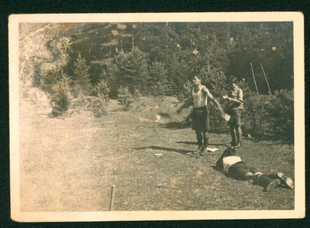 Judaica Latvia Old Small Photo Summer Camp Netzach Hasomer Hazair 1933 ...
