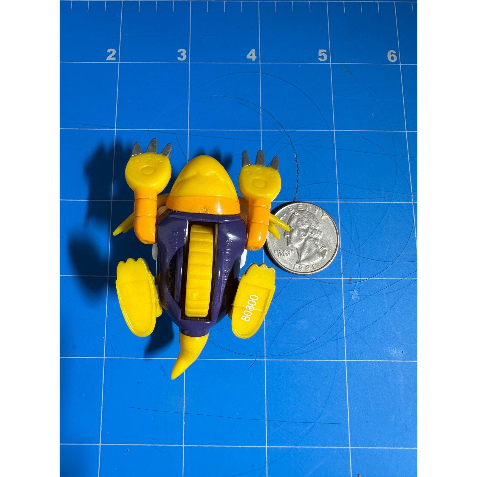 Digimon Armadillomon Digi-Action 4" Rolling Figure Toy - Bandai - 2000 ...