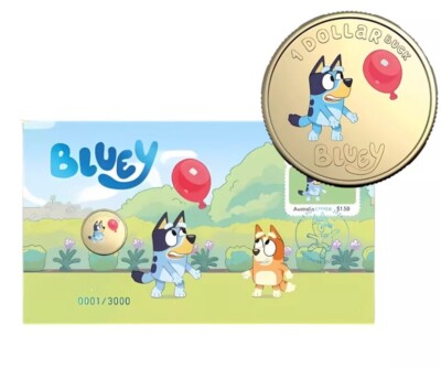 Australia Bluey Buck Coloured $1 One Dollar Coin PNC Random Cert UNC | eBay