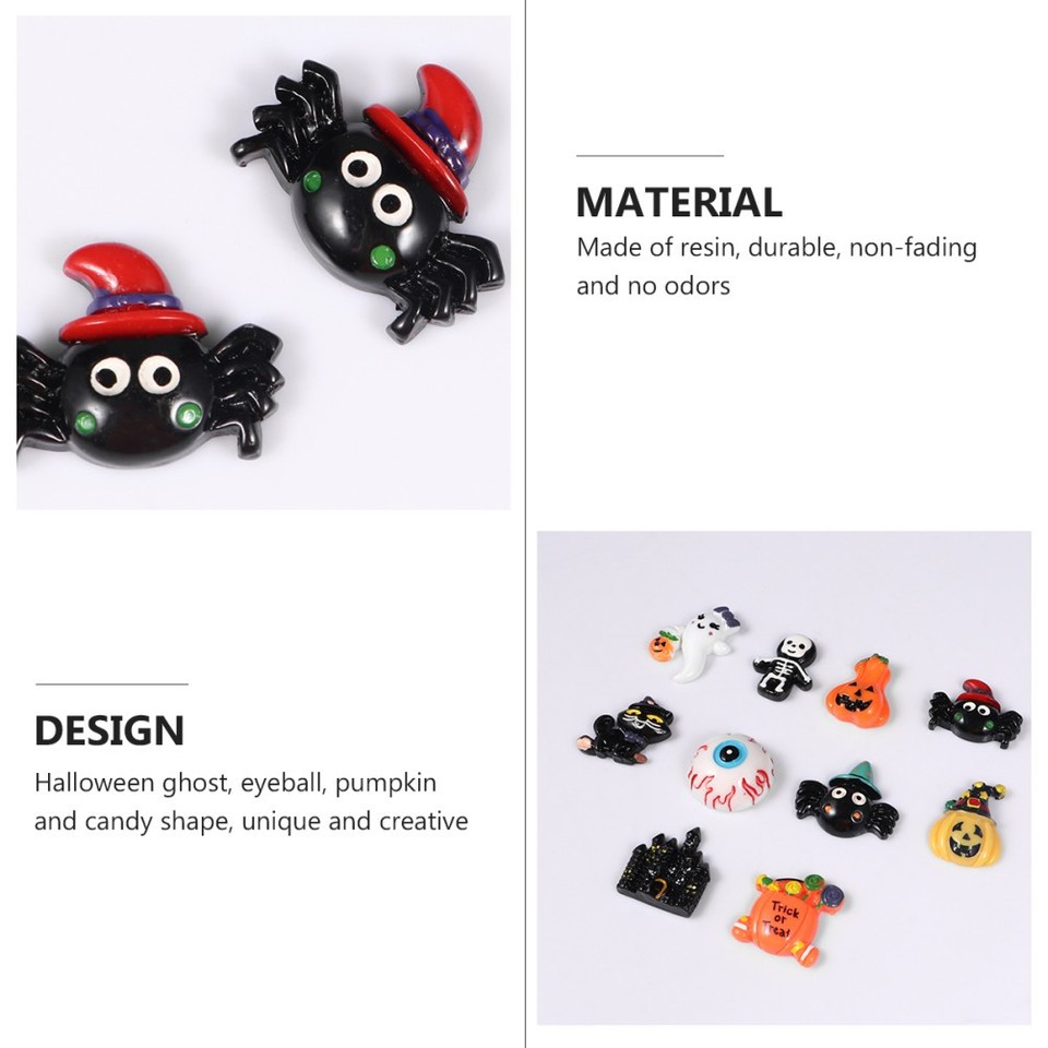 20 Pcs Halloween Pendant Charms Handmade Accessories Jewelry Making ...