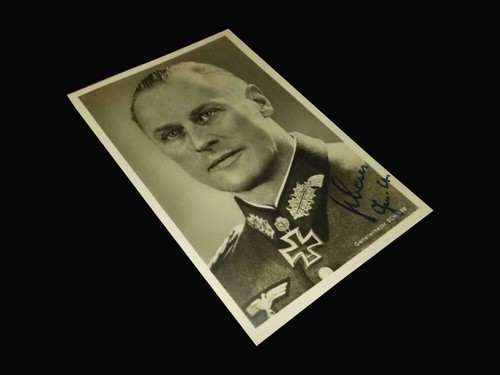 WW2 German Wehrmacht Autograph - GENERAL THEODOR SCHERER - WARTIME ...