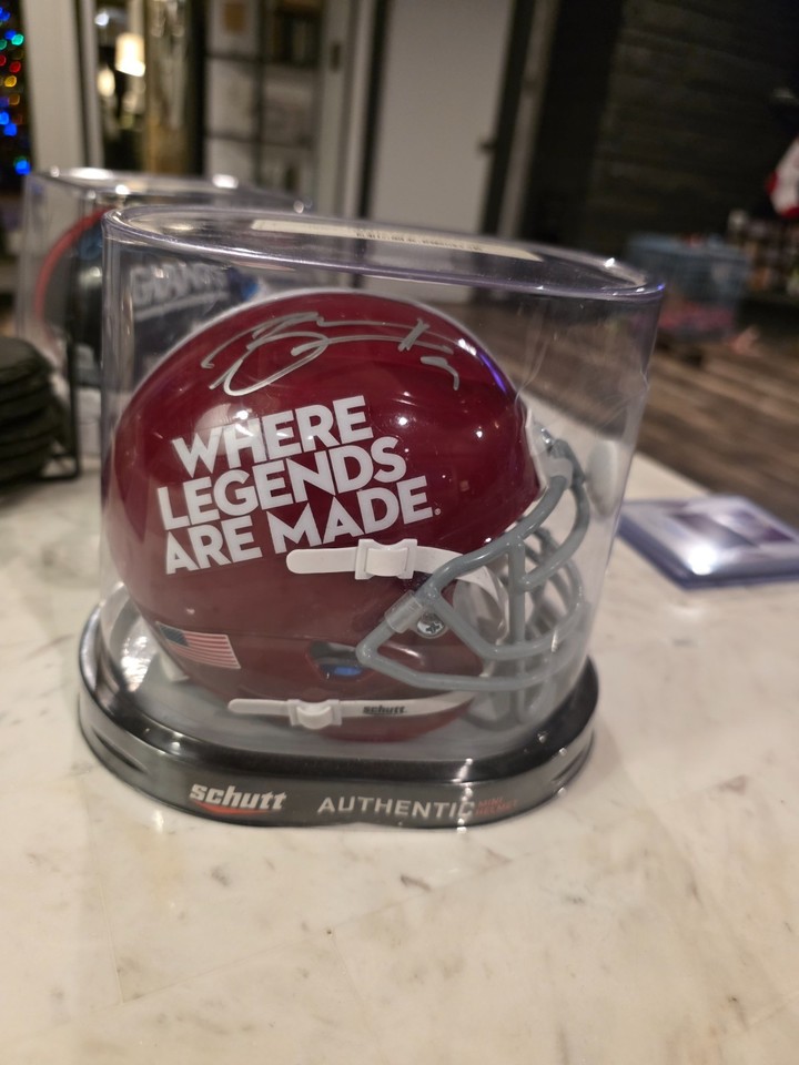 BRYCE YOUNG SIGNED AUTOGRAPHED MINI HELMET ALABAMA FANATICS BECKETT ...