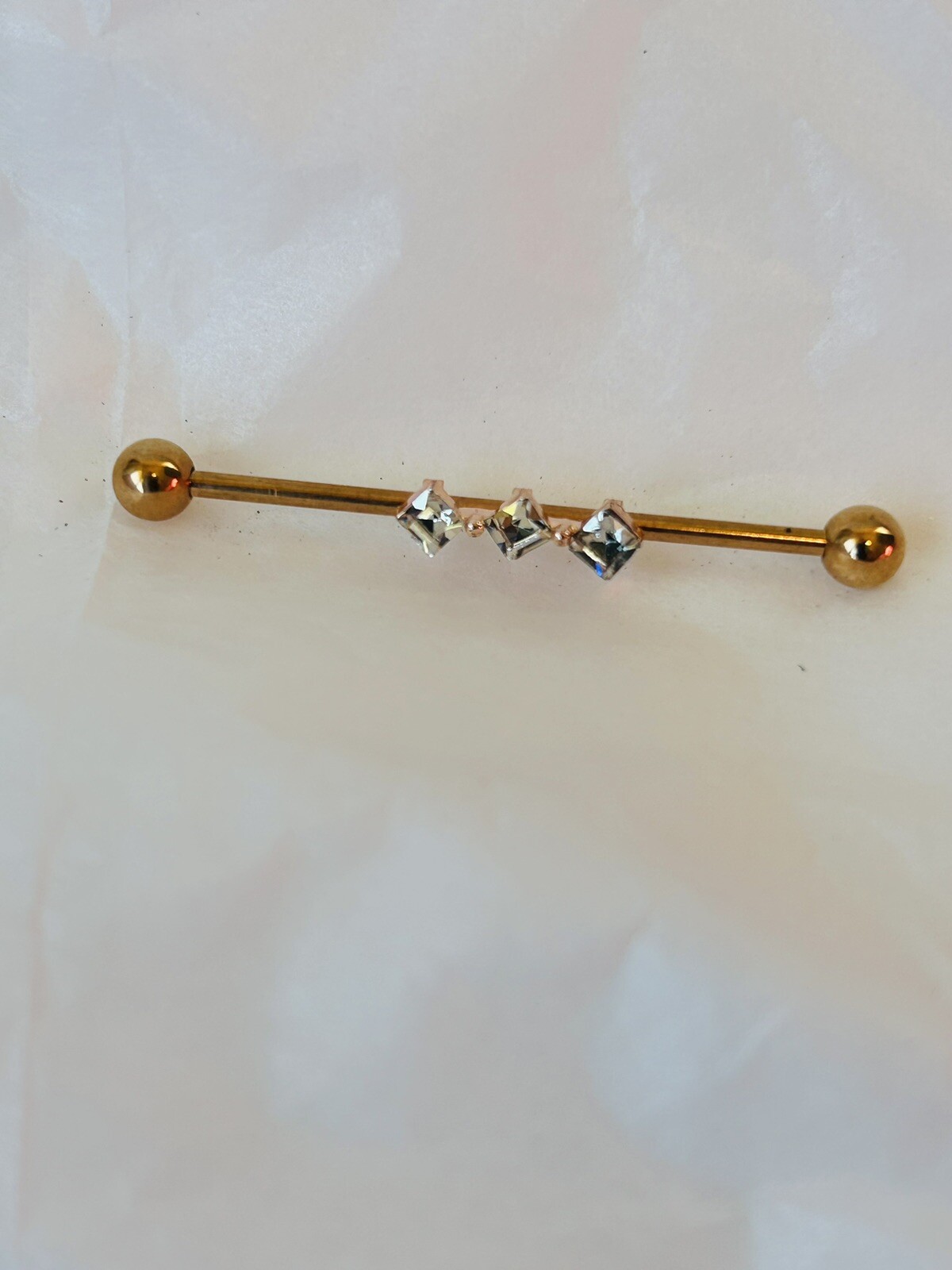 Industrial Piercing Bar Long Barbell Ear Surgical Steel Helix Body ...