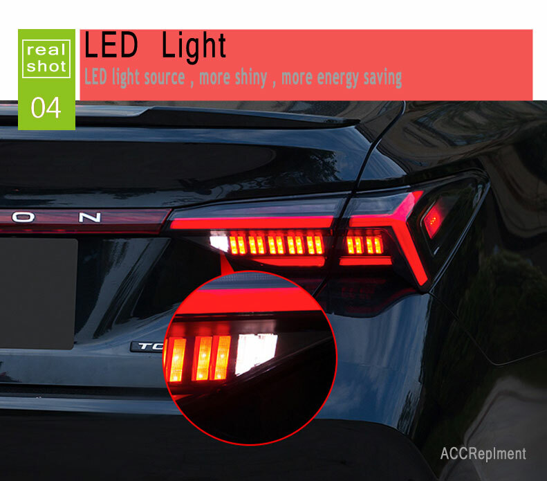 Dark LED Tail Lights For Toyota Avalon 2019-2020 Sequential Signal ...
