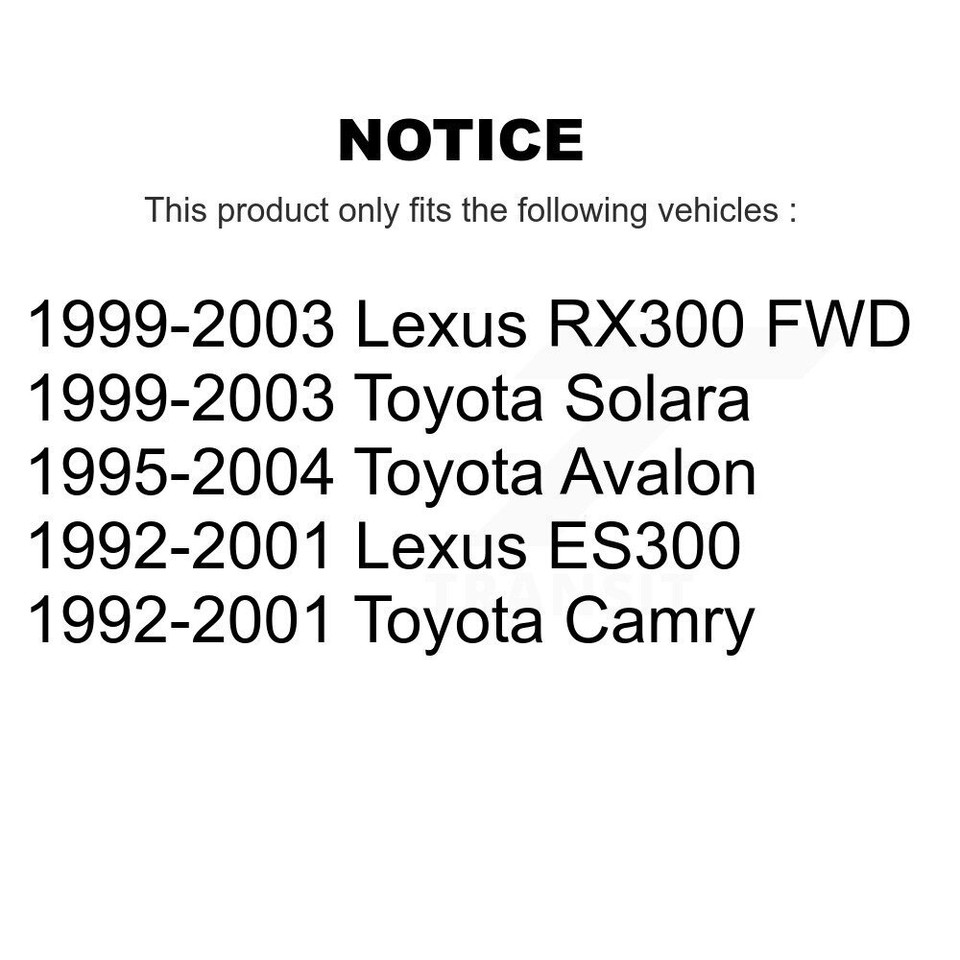 Rear Suspension Stabilizer Bar Link Kit For Toyota Camry Avalon Lexus ...