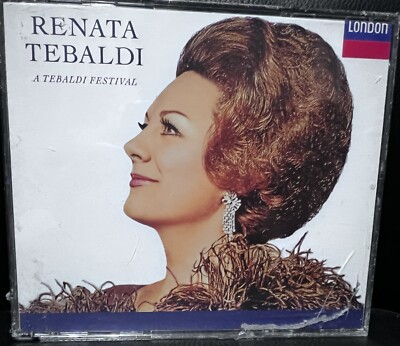 Renata Tebaldi - A Tebaldi Festival (CD, 2 Disc Set) SEALED *CRACKS IN ...