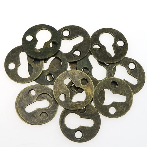 Luckycivia 60Pcs Metal Round Type Keyhole Shelf Brackets Hangers ...
