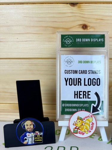 Personalised Custom Free Standing Trading Card Display Stand | eBay