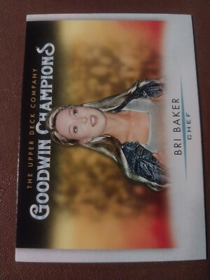 2021 BRI BAKER UPPER DECK GOODWIN CHAMPIONS CELEBRITY CHEF CARD #66 | eBay