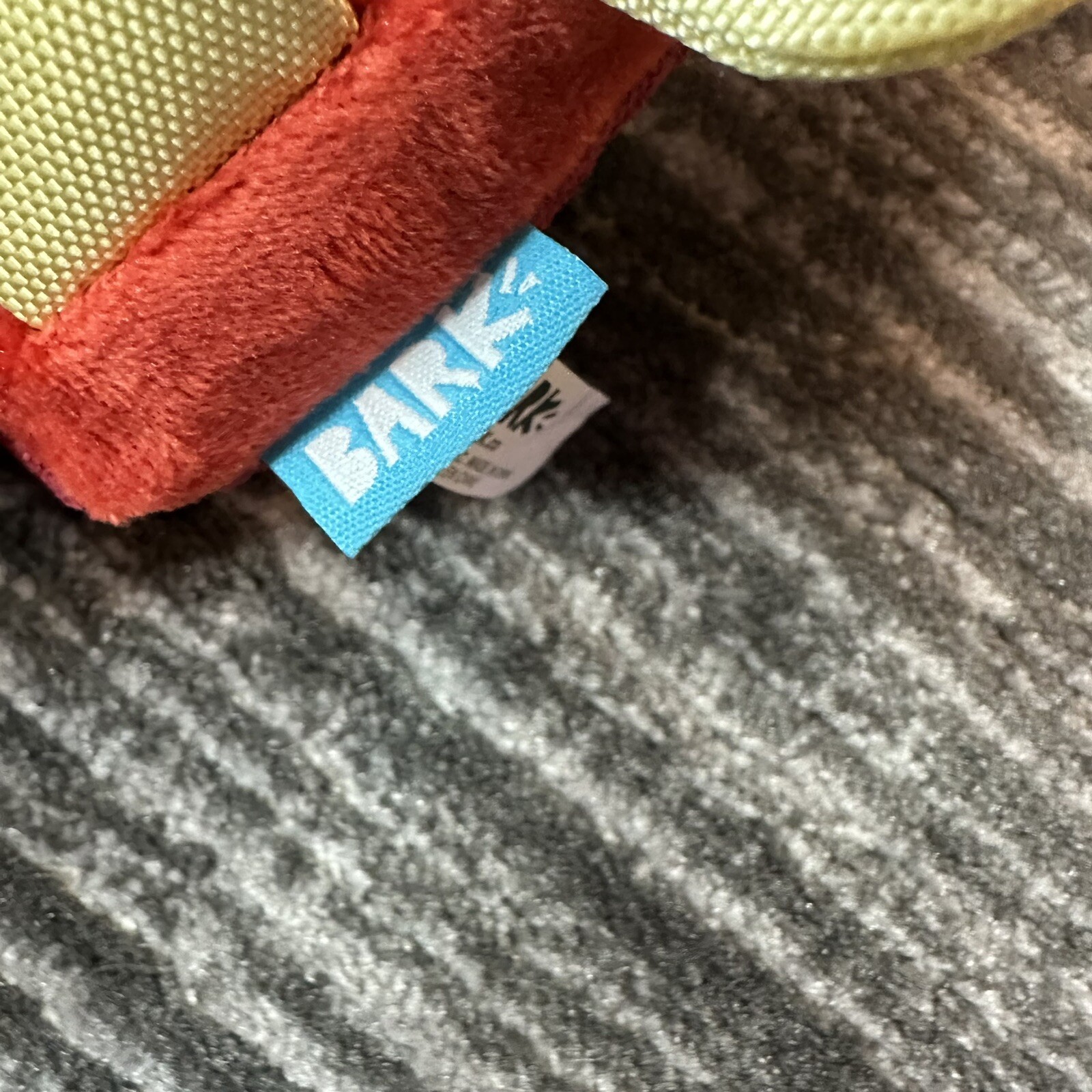 Bark Box Dog Toy Ribs M Plush Ribblets Squeak Crinkle Rack Of Ribs ...