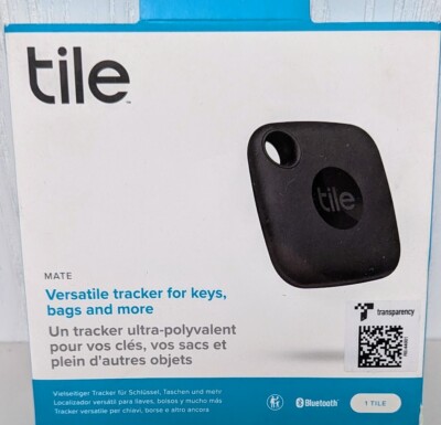 Tile Mate Universal Bluetooth Tracker Black Key Ring Keychain Bags RE ...