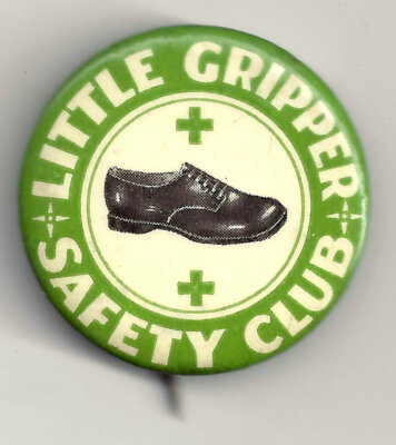 Vintage Little Gripper Safety Shoe Club Pin! w/ backpaper | eBay