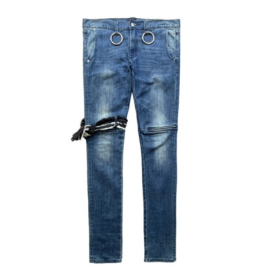 99%IS Sid Vicious Denim Jeans with Knee Tie and Metal Rings Sizer 32 | eBay