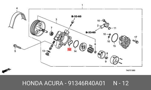 Genuine OE Rubber Ring 91346R40A01 For Honda 91346R-40A01 | eBay.de