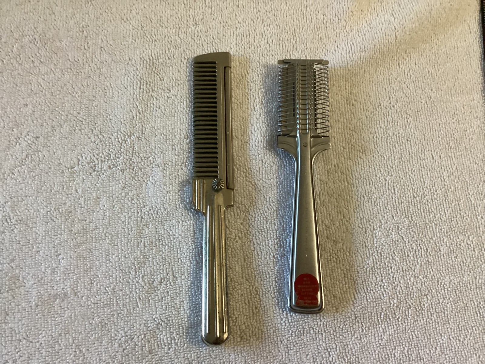 Vintage Set Of 2 Mens Lite Wave Comb Steel And Playtex Hair Cutter | eBay