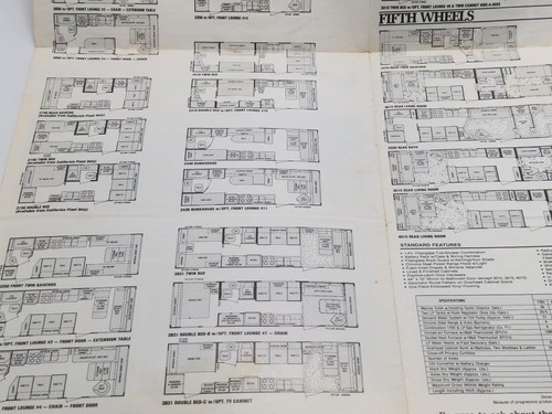 SKYLINE LAYTON TRAVEL TRAILERS 1983 Product Brochure Catalog ...