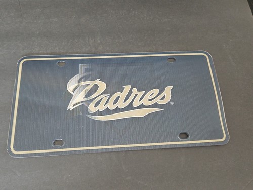 VINTAGE SAN DIEGO PADRES 3D PLASTIC LICENSE PLATE GOOD CONDITION RICO ...