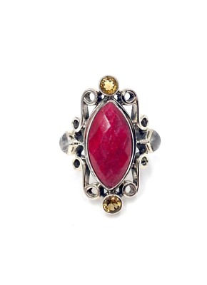 Nicky Butler RAJ LIMITED Collection Ruby Citrine 925 Sterling Silver ...