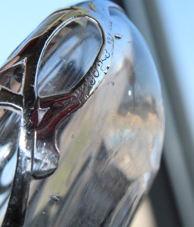 Art Nouveau Mathews Co. Sterling Silver Overlay Glass Perfume Cologne ...