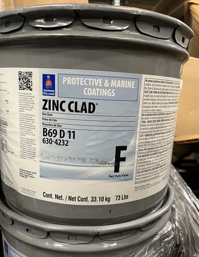 LOT OF 24 Sherwin Williams Zinc Clad Zinc Dust Part F B69 D11 SCRATCH ...