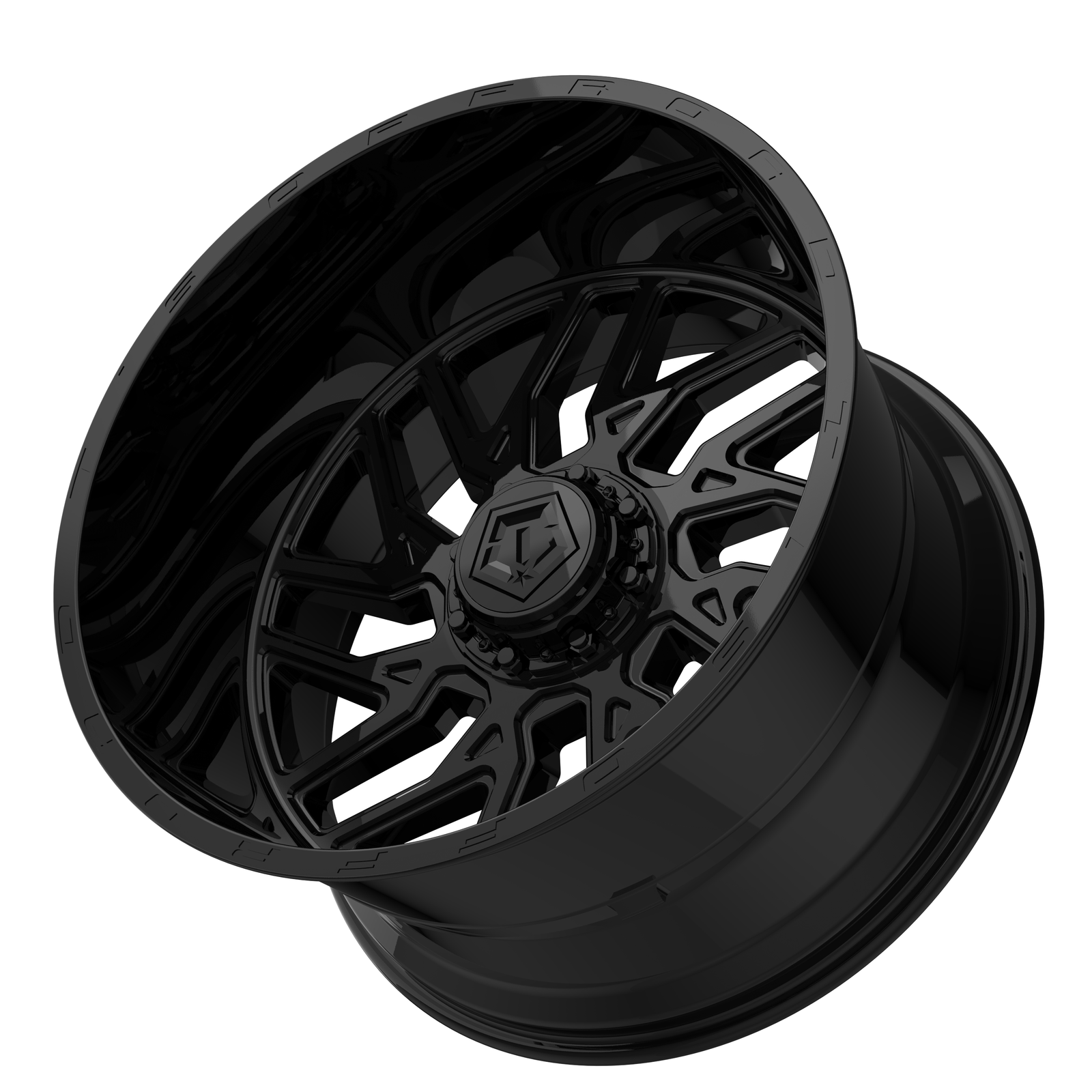 Set 4 22" TIS 544B Gloss Black 22x10 Wheels 8x180 10mm For Chevy GMC ...