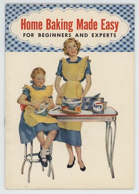 Vintage Recipe Book HOME BAKING MADE EASY Spry Cookbook Booklet ...