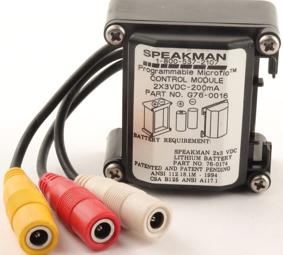 Speakman Control Module Microflo #G76-0016 | Requires 2 x DL123A | eBay