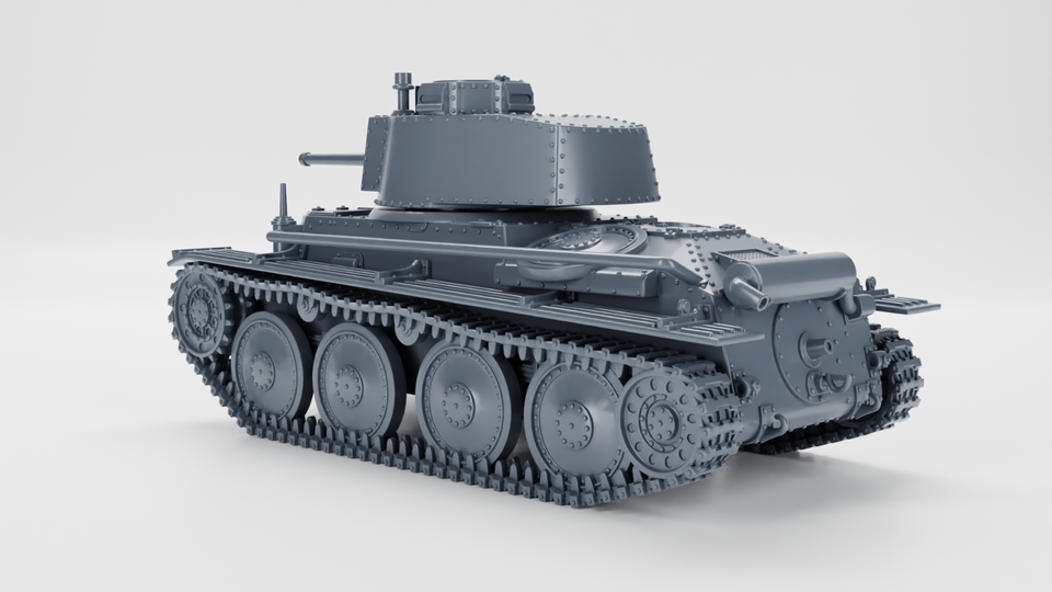 Wargame 3D Miniature WW2 German Panzer 38(t) Ausf A Tank Kit WWII Bolt ...