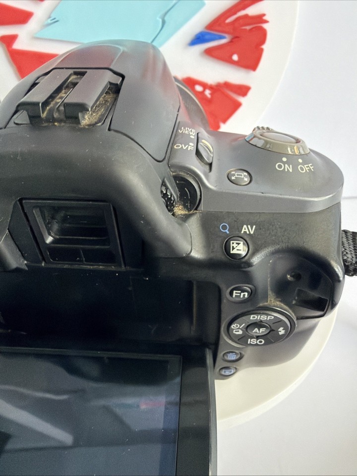 SONY ALPHA DSLR-A330 DIGITAL SLR CAMERA BODY AND LENS W/ BATTERY ...