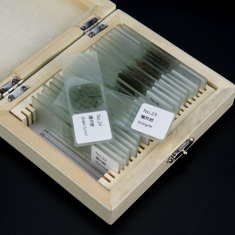 30um Geological Grinding Flakes Prepared Ore Rock Specimen Microscope ...