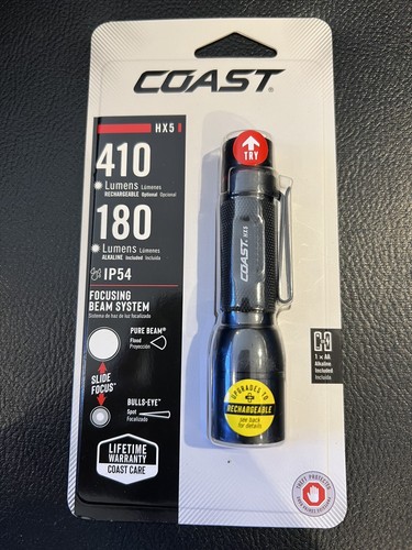 COAST Pure Beam Slide Focus Pocket Flashlight (HX5) | eBay