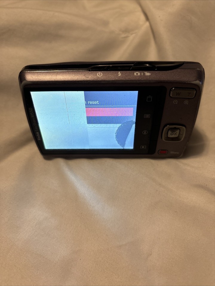 Kodak EasyShare M550 12MP Digital Camera Purple NO BATTERY NO SD CARD ...