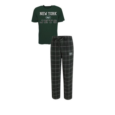 New York Jets Pajamas Men's Halftime Shirt & Pant Sleep Set | eBay