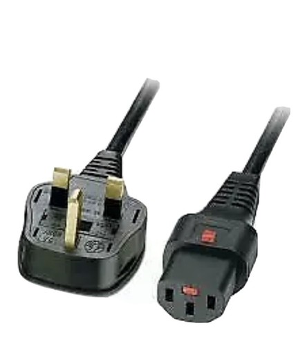 Computer PSU Power CableExtra THICK UK Power Supply Cord For Gaming ...