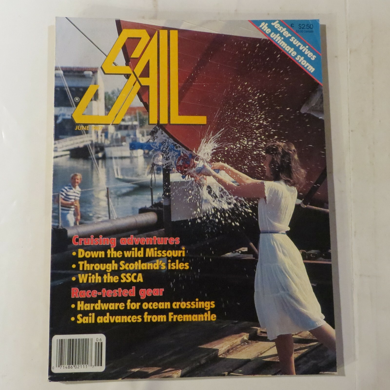 Sail boating Magazine Chartering Boats Sea Sail Cruising June 1987 Z1 ...