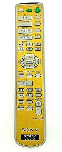 Sony Genuine OEM Remote Control RM-SR707 System AUDIO For HCD-RX707 SS ...