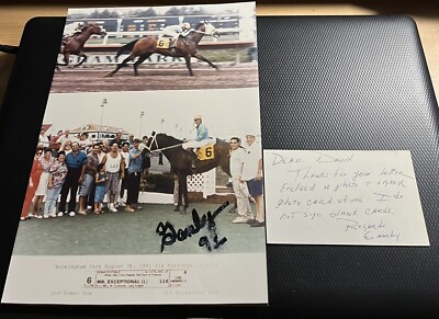 Carl Gambardella Horse Racing Legend Auto - Signed Gamby & Original ...