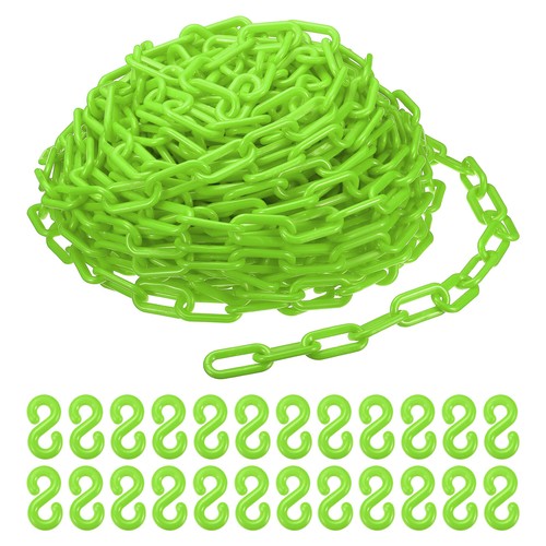 Plastic Chain Links, 100 Foot 2" Safety Chains, Green Plastic Chains ...