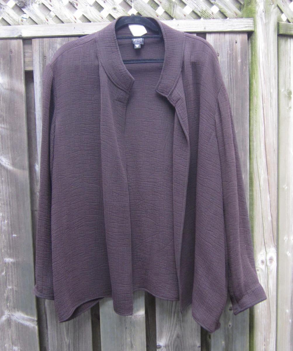 EILEEN FISHER OPEN COAT JACKET, SIZE 2X (22), SILK BLEND | eBay