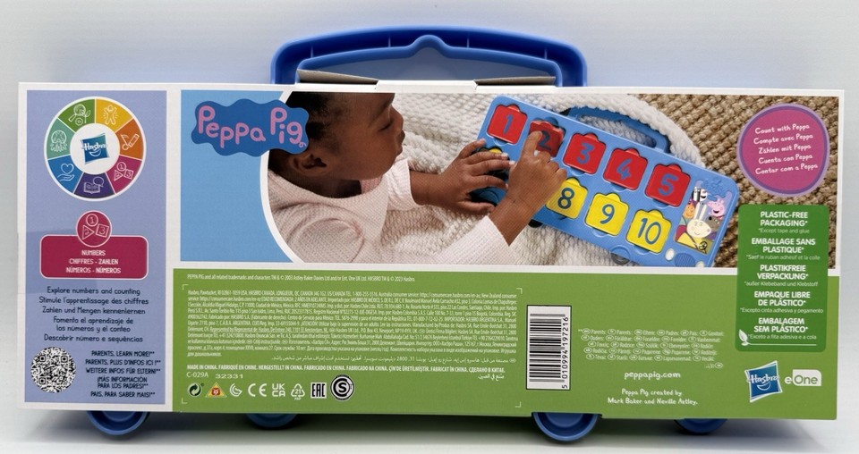 Hasbro Peppa Pig's 1-2-3 Bus 1 to 10 Counting Toys Interactive ...